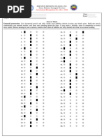 Multiple Choice Bubble Sheet Template Customize This Word | PDF ...