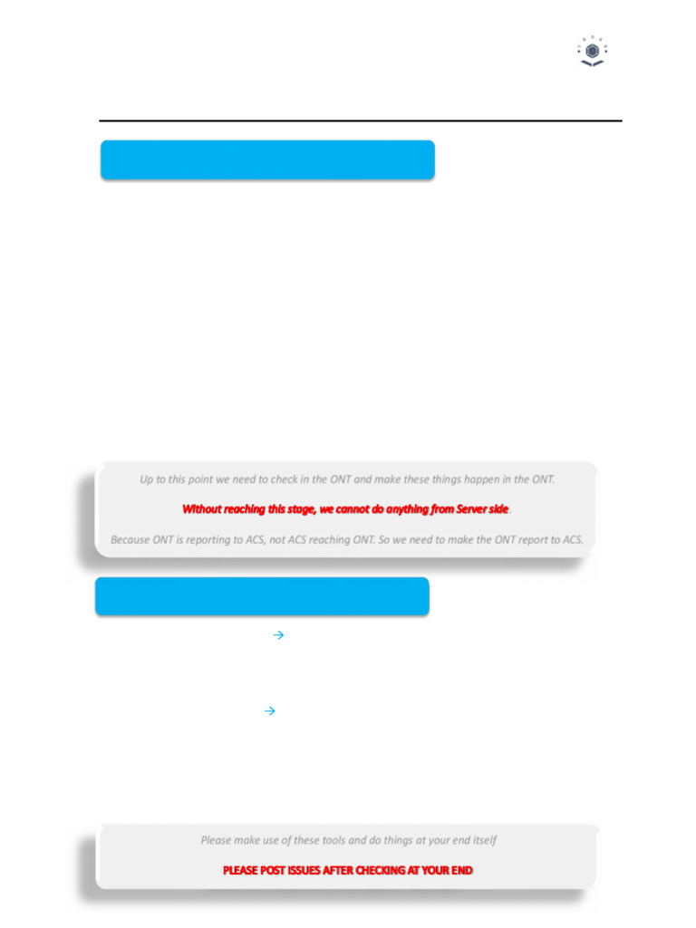 How to check reporting of ONT | PDF | Computer Networking | Computer Network