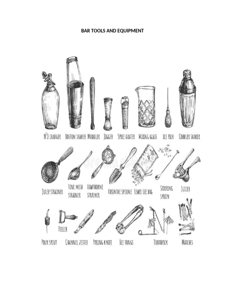 Bar Tools and Equipment | PDF