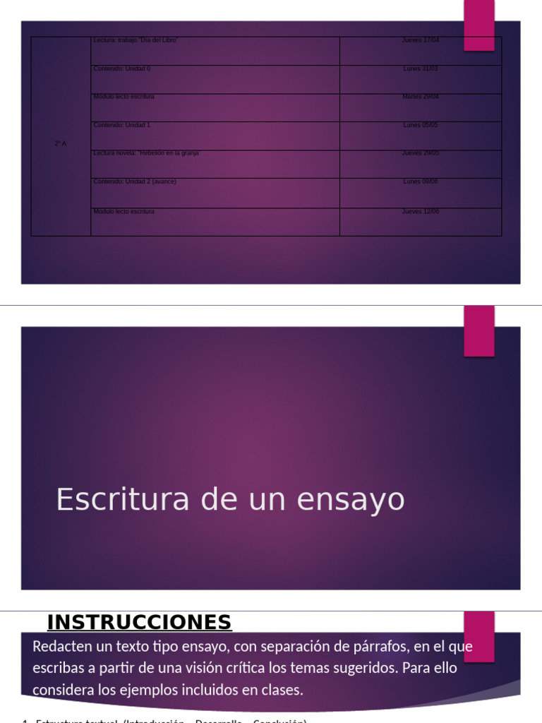Trabajo Escritura de Un Ensayo | PDF
