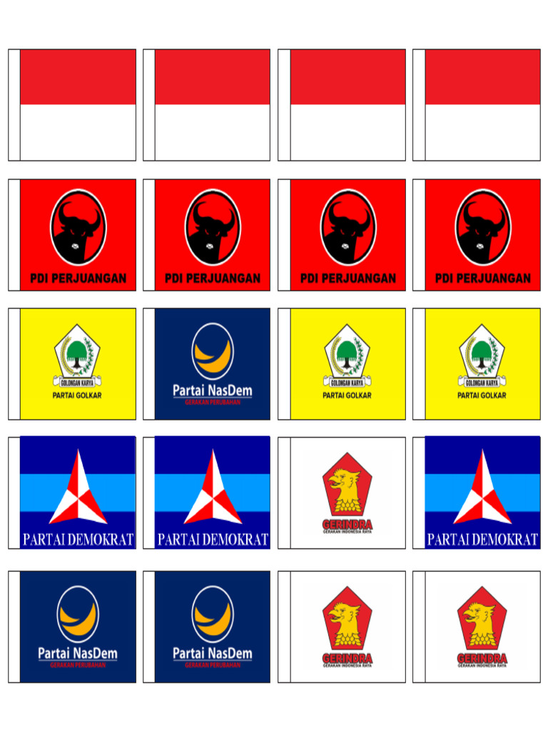 Print Bendera Meja | PDF