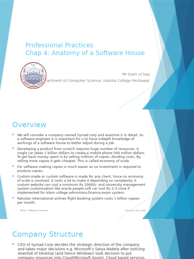 Anatomy of a Software House 1 | PDF | Salary | Microsoft