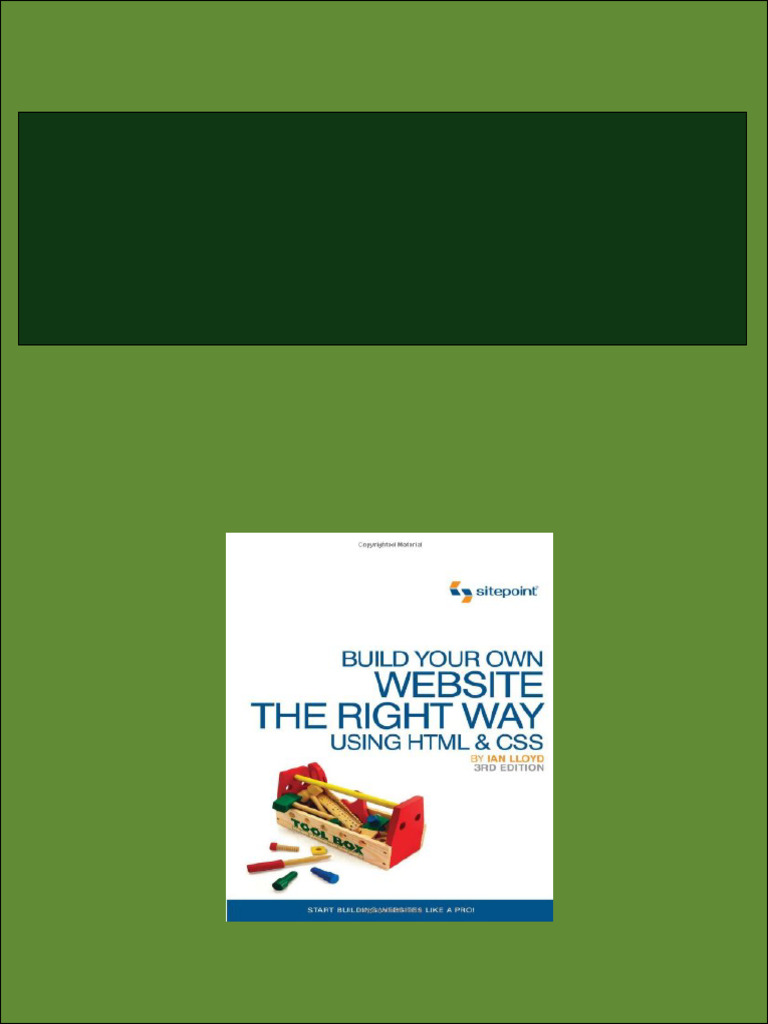 Build Your Own Website The Right Way Using Html Css 3rd Edition Ian