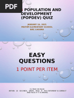 POPDEVED-QUIZ Reviewer 2025 | PDF | Sex Education | Woman