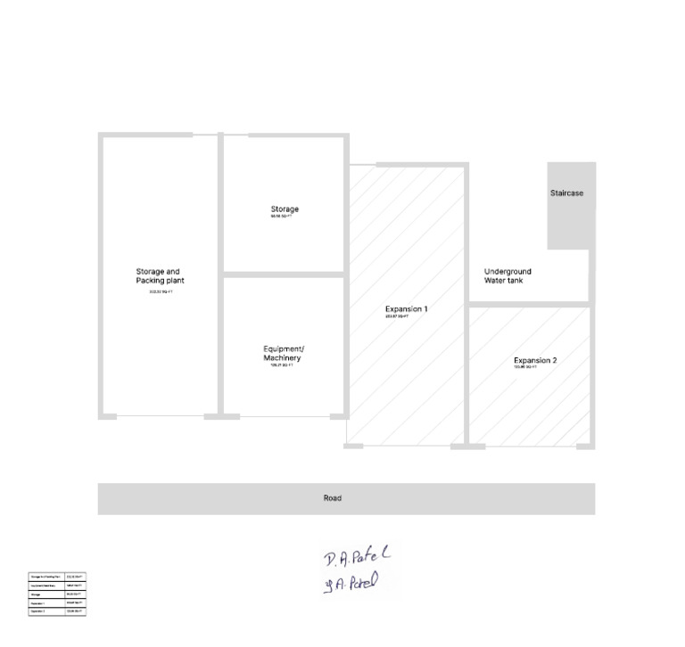 Sq. Ft. Wise Production Unit Lay-Out Plan | PDF
