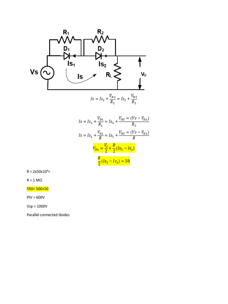 Lec Diodes Series Parallel Operation | PDF