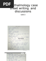 Optha Case Sheet Proforma | PDF | Cataract | Human Eye