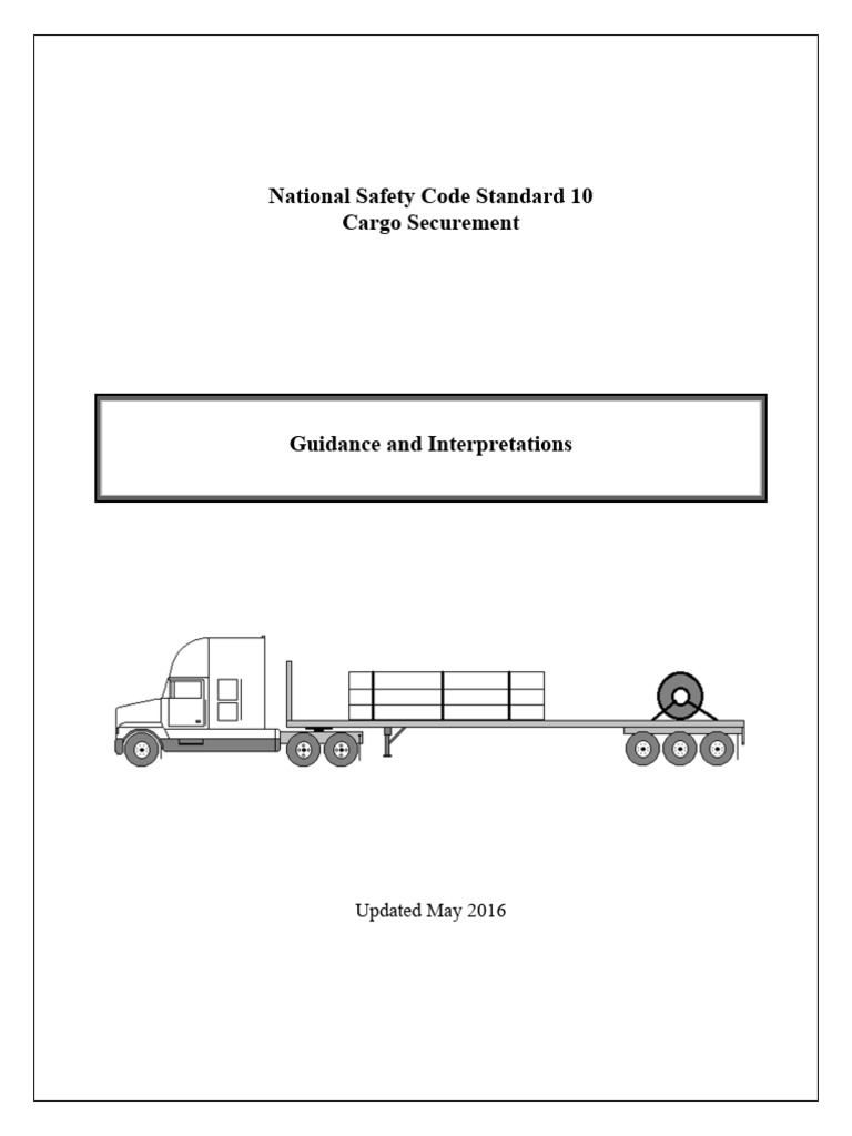 Cargo Securement Guidelines NSC 10 | PDF | Trailer (Vehicle) | Pipe ...