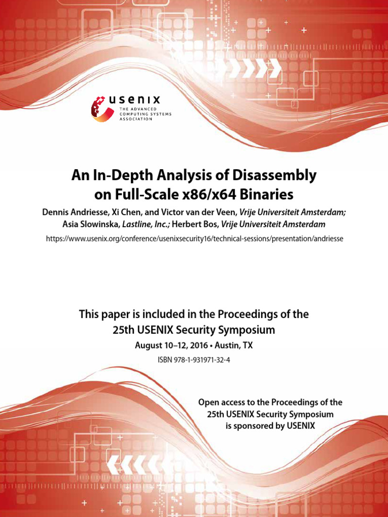An In-Depth Analysis of Disassembly On Full-Scale x86-x64 Binaries ...