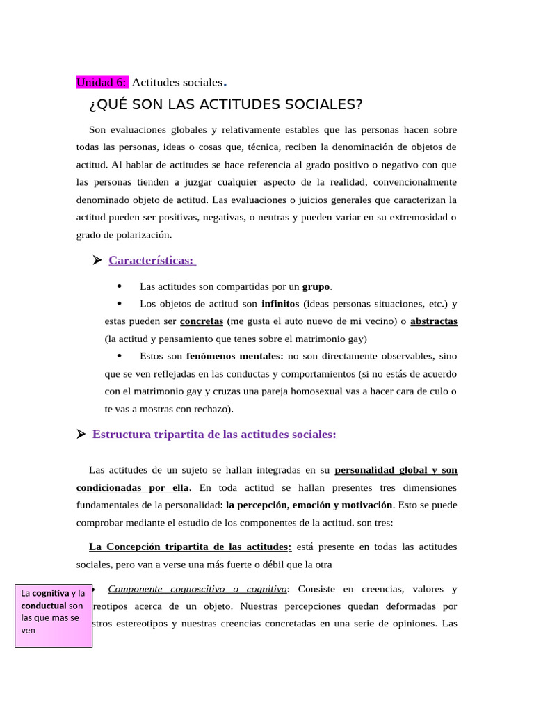 Comprendiendo las Actitudes Sociales | PDF | Actitud (psicología ...