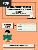 SSOP | PDF | Sanitation | Safety