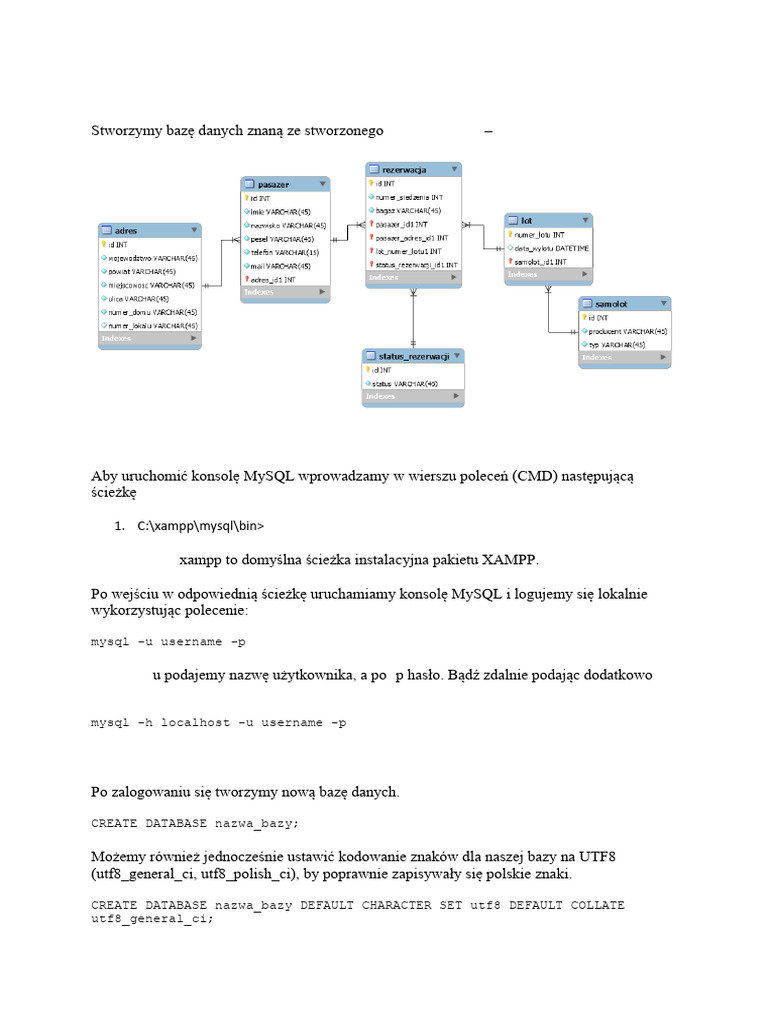 Tworzenie Bazy Danych Z Konsoli | PDF