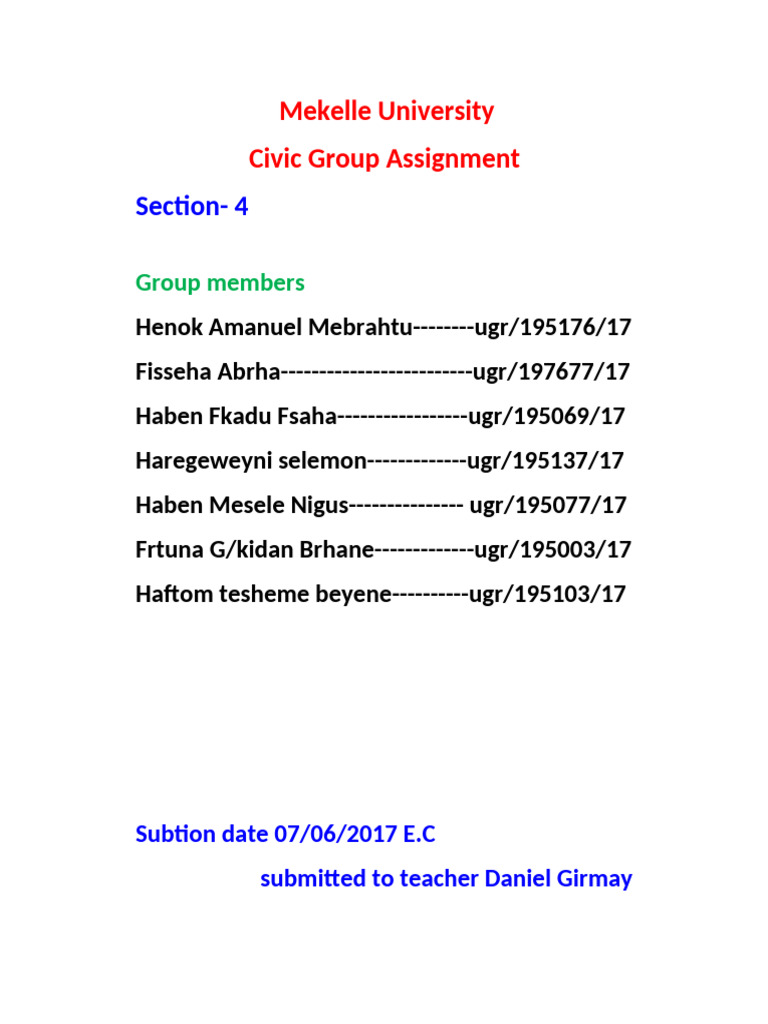 Civics Group Assignment Section-4 | PDF | Morality | Emotions