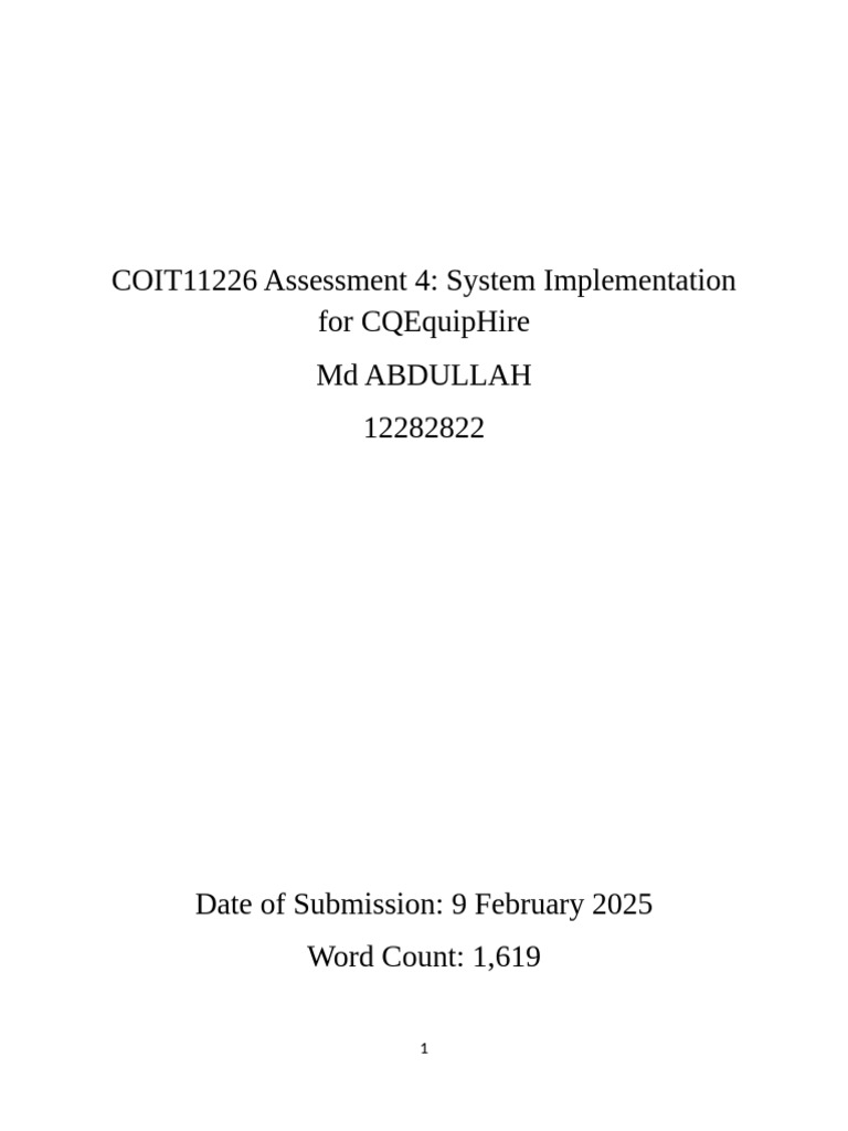 COIT11226 Assessment 4 Report 12282822 | PDF | Usability | Simulation