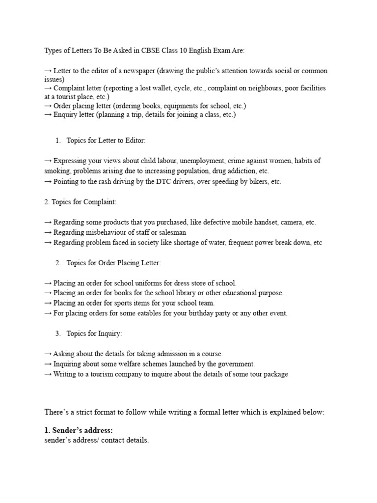 Grade 10_How to write a formal letter | PDF