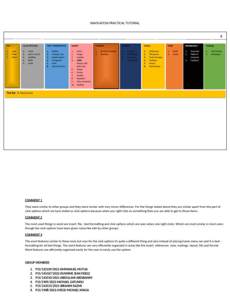 Word Processing Navigation Guide | PDF | Text | Software