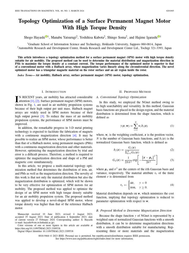 Optimizing High Torque SPM Motor Design | PDF | Electric Motor ...