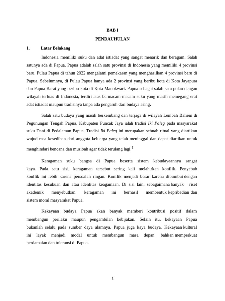 Makalah Etnografi Hubula | PDF