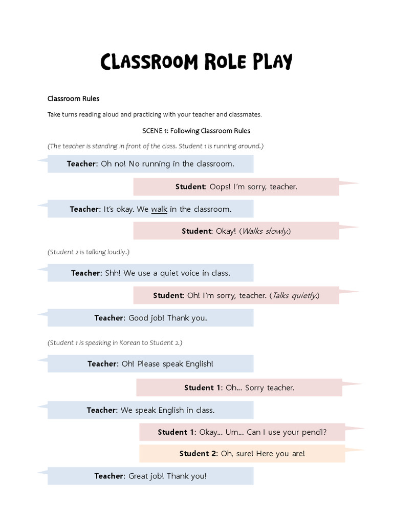Classroom Interaction and Etiquette Guide | PDF
