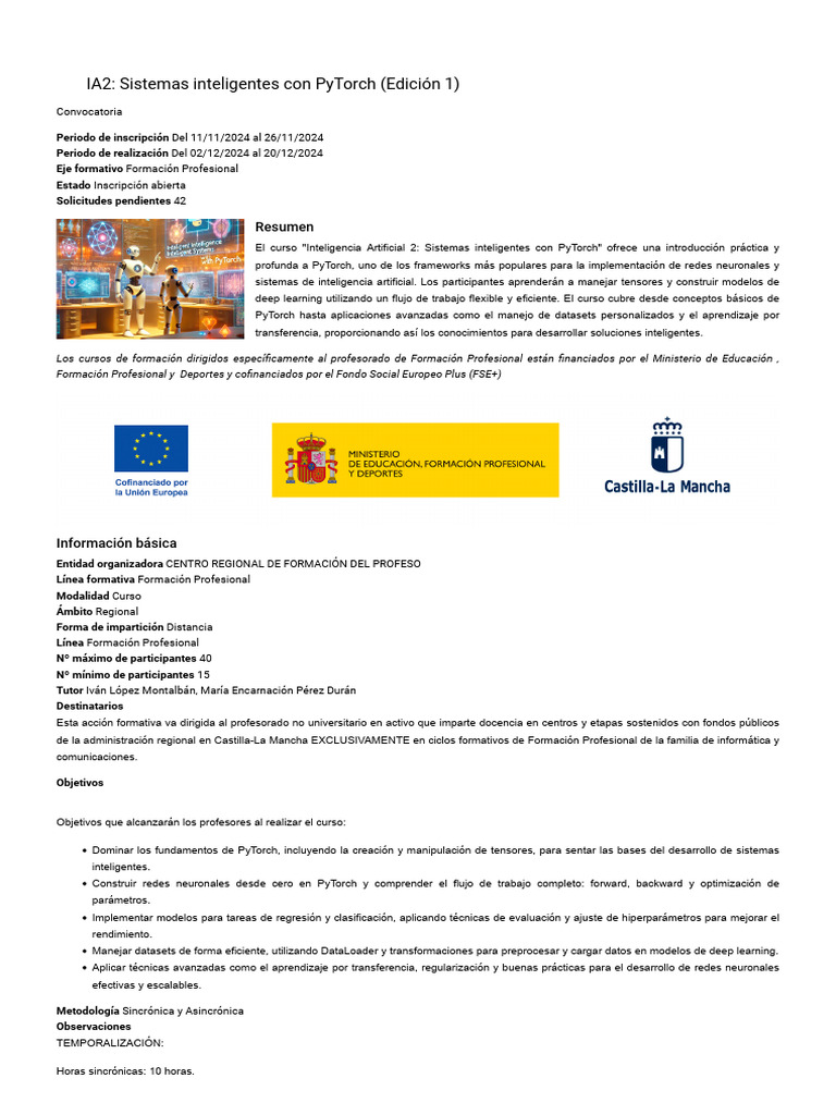Curso PyTorch | PDF | Aprendizaje profundo | Inteligencia artificial