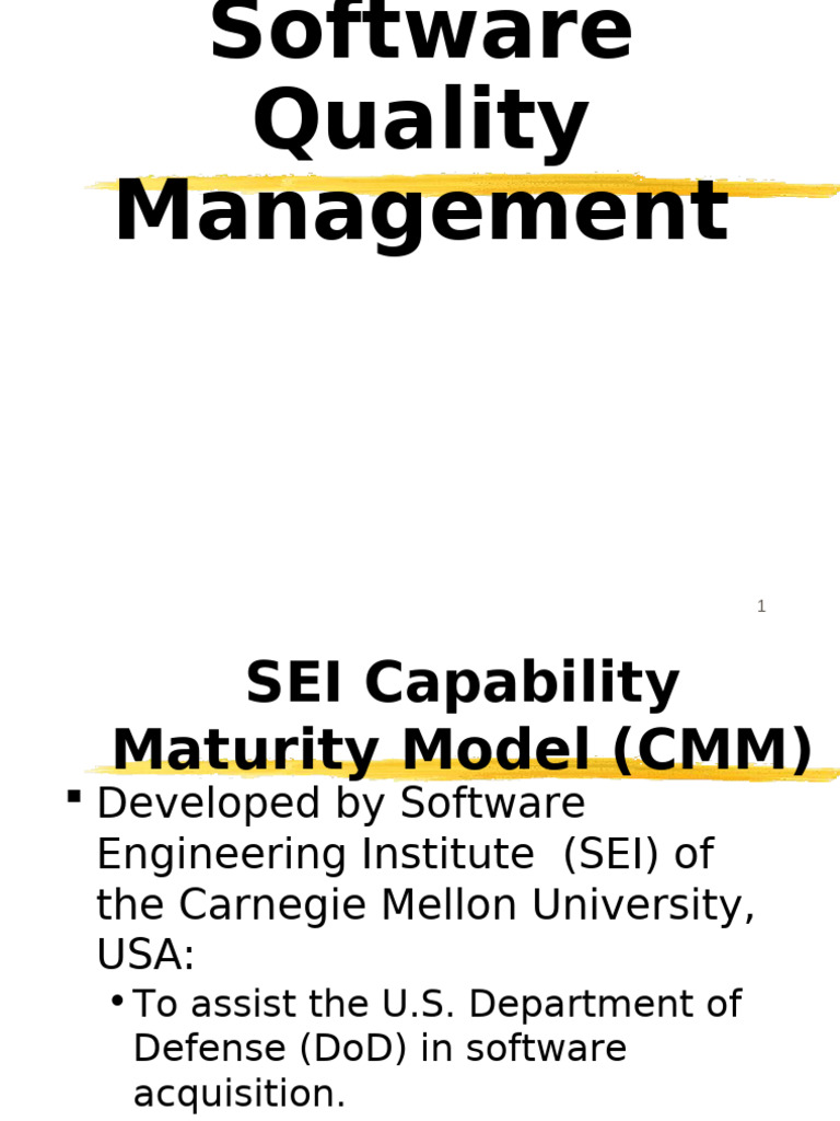 SEI Capability Maturity Model | PDF | Software Engineering | Information Technology