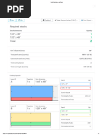 Linear Cut List Calculator Results | PDF