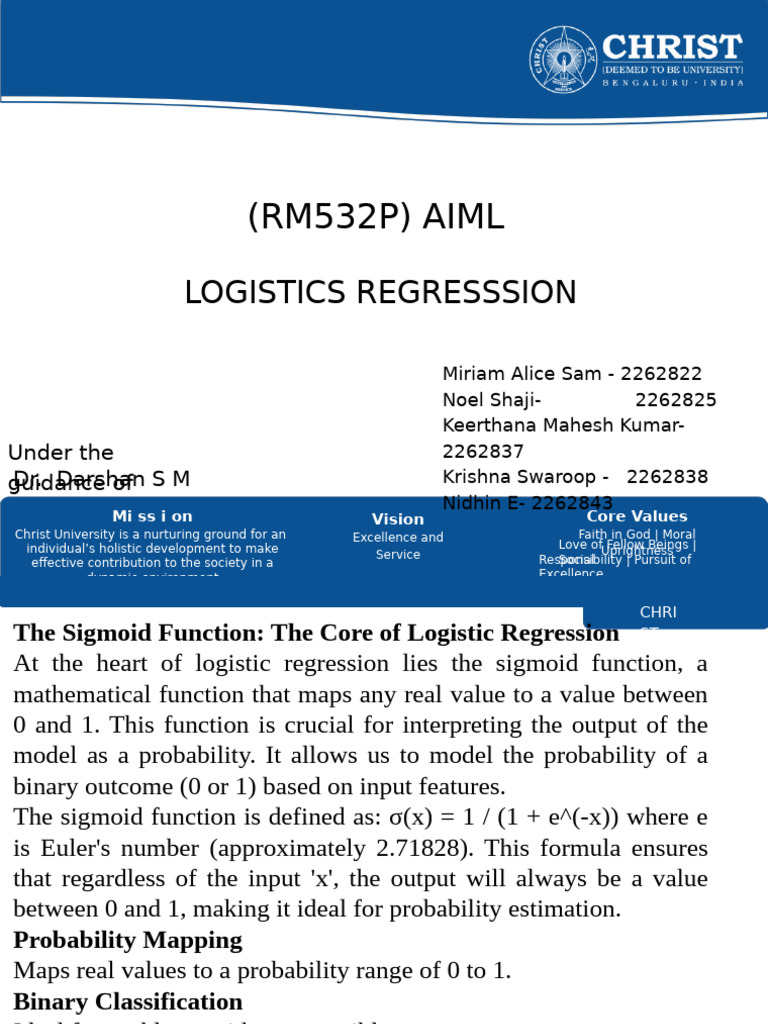 Logistic Regression Cia3 | PDF | Logistic Regression | Receiver Operating Characteristic