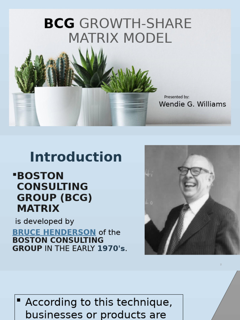 Presentation BCG | PDF