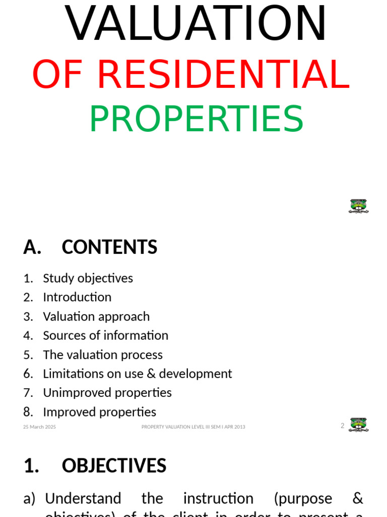 Residential Property Valuation Guide | PDF | Real Estate Appraisal ...