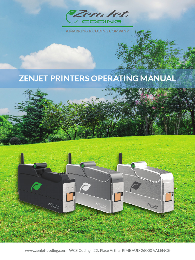 Zenjet Printers Operating Manual - GB V2.1 | PDF | Printer (Computing) | Safety