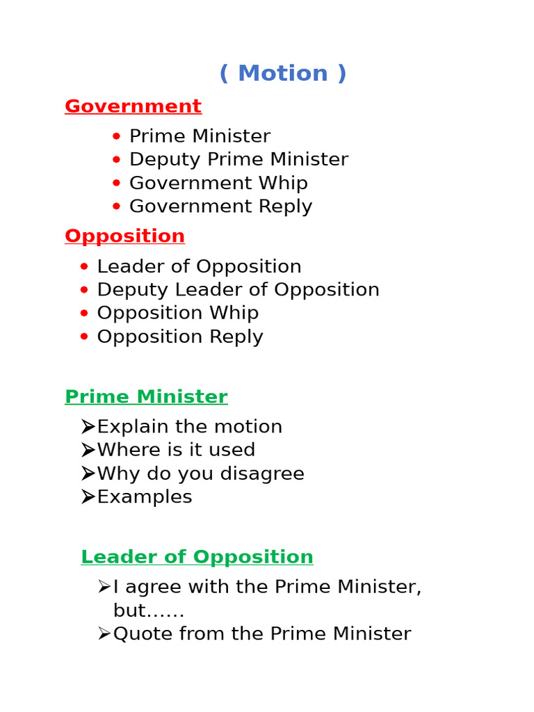 English Debate Points | PDF