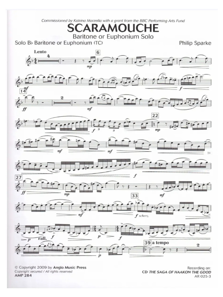 Scaramouche Treble Clef | PDF