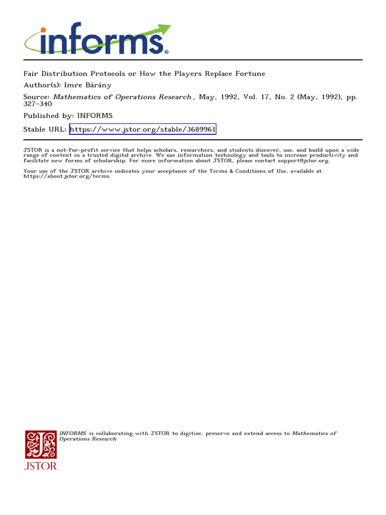 Fair Distribution Protocols in Games | PDF | Game Theory ...