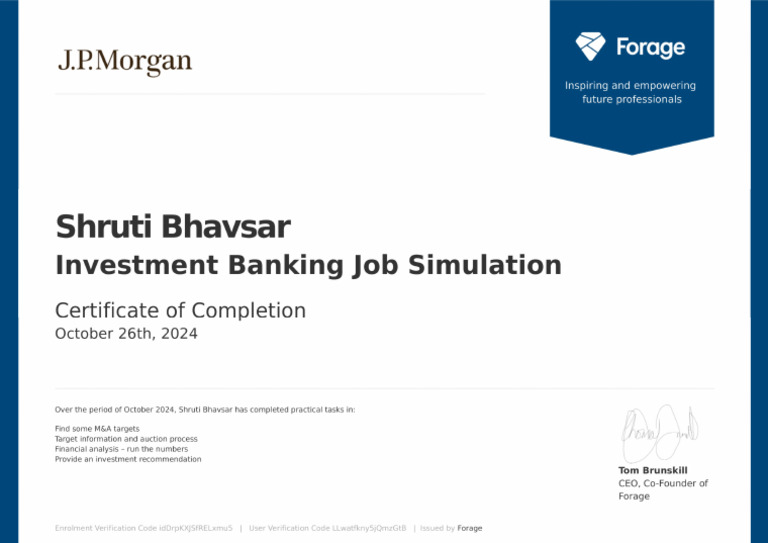 Shruti JP Internship | PDF