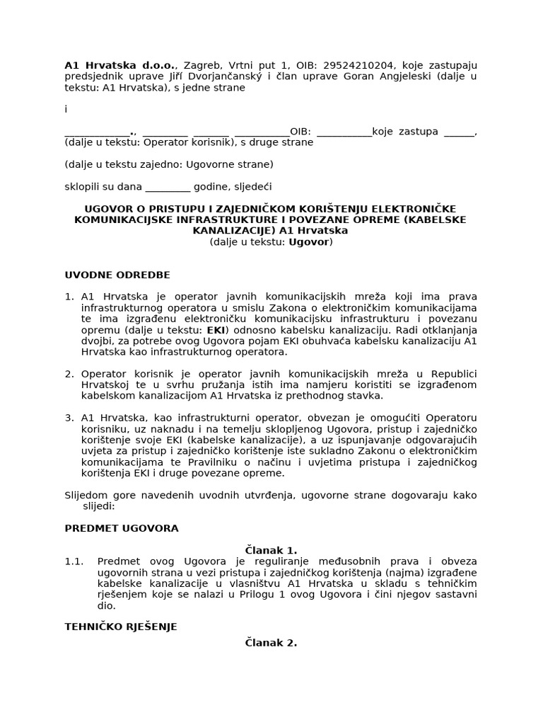 2024_Ugovor o zajedničkom korištenju KK - A1- | PDF
