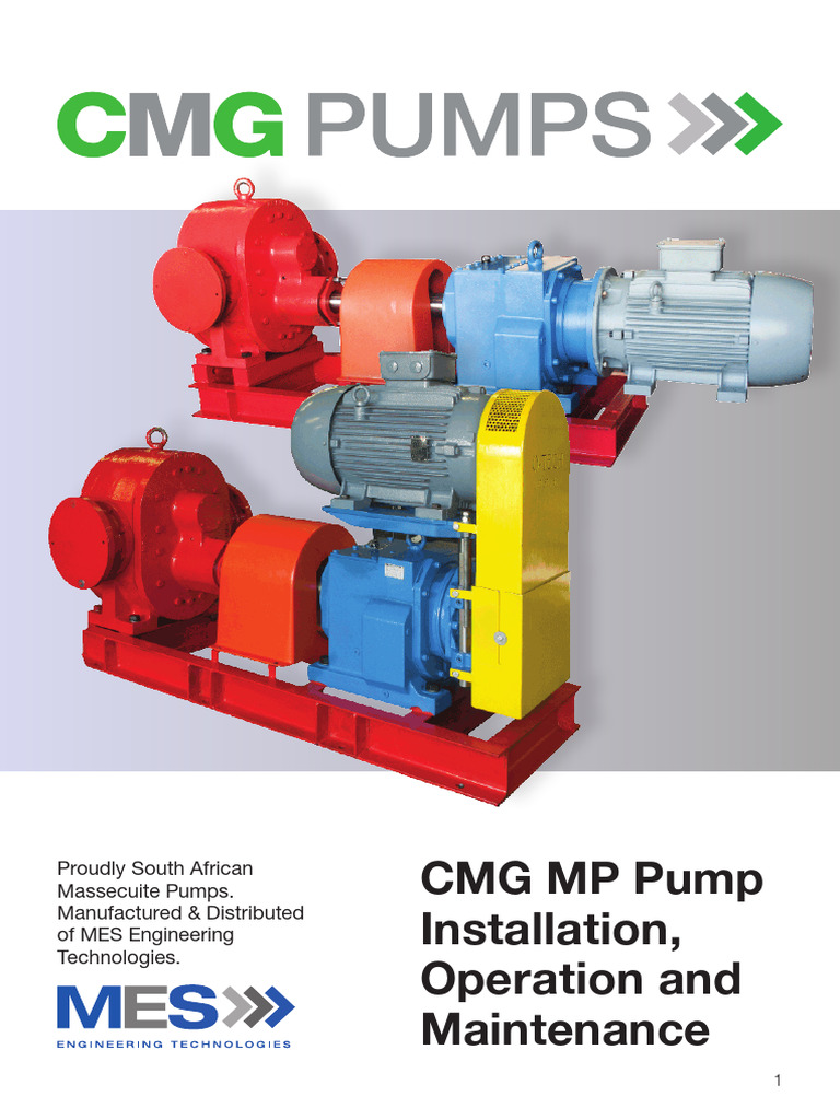 CMG Pump Manual | PDF | Pump | Valve