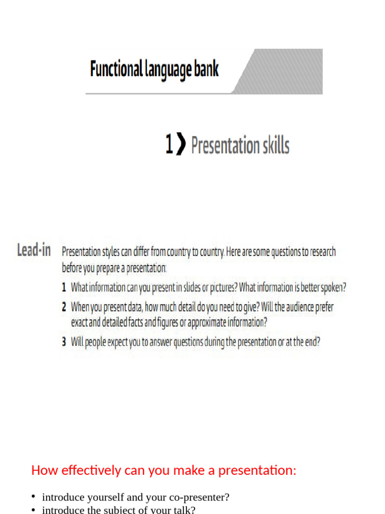 Presentation Skill 1 Pdf