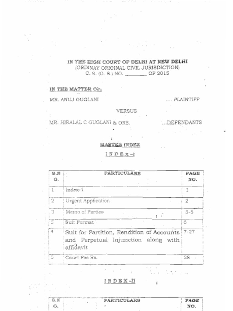 Anuj Guglani vs. H. C. Guglani | PDF