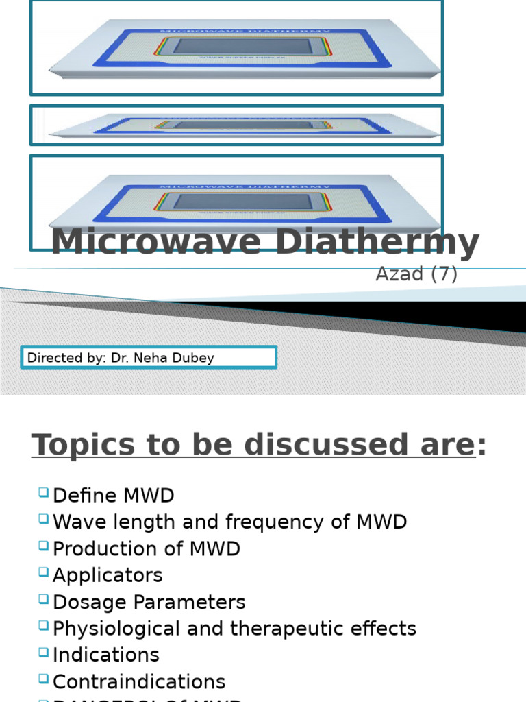 MICROWAVE DIATHERMY PRESENTATION 07 | PDF | Microwave | Antenna (Radio)