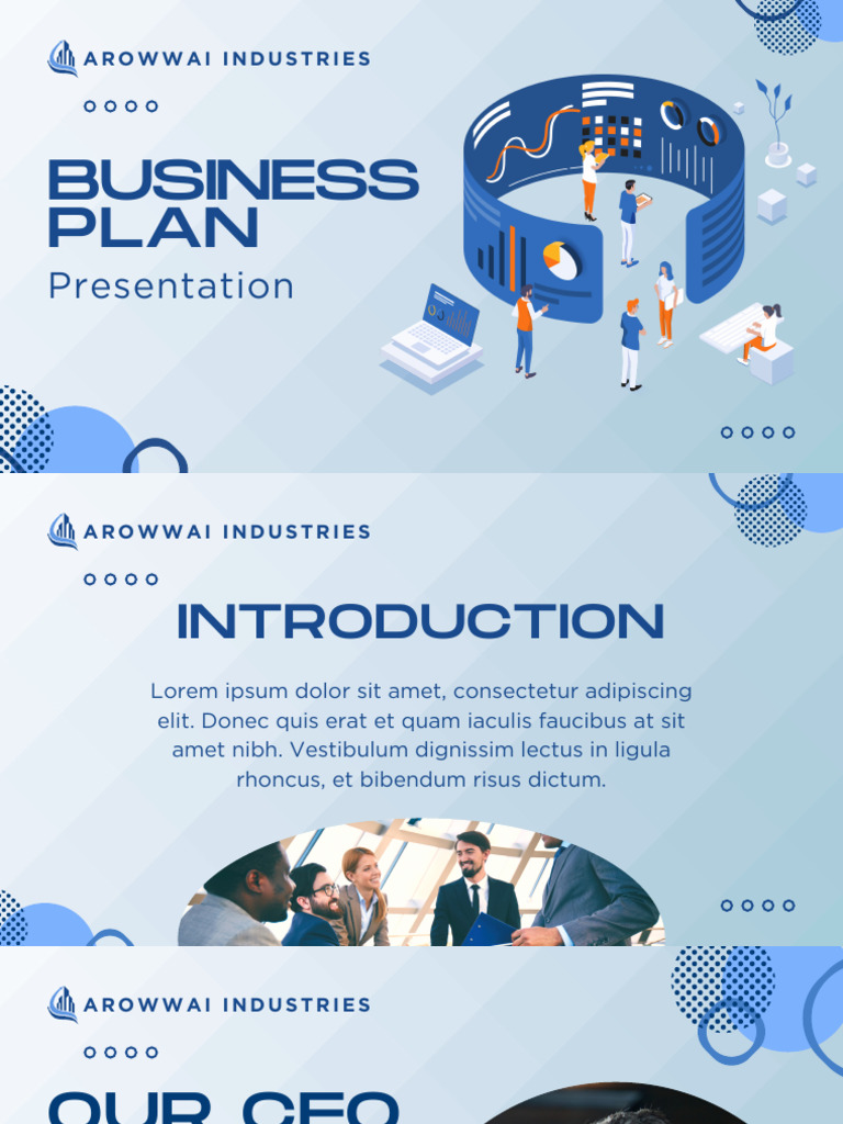 Geometric Business Plan Presentation | PDF