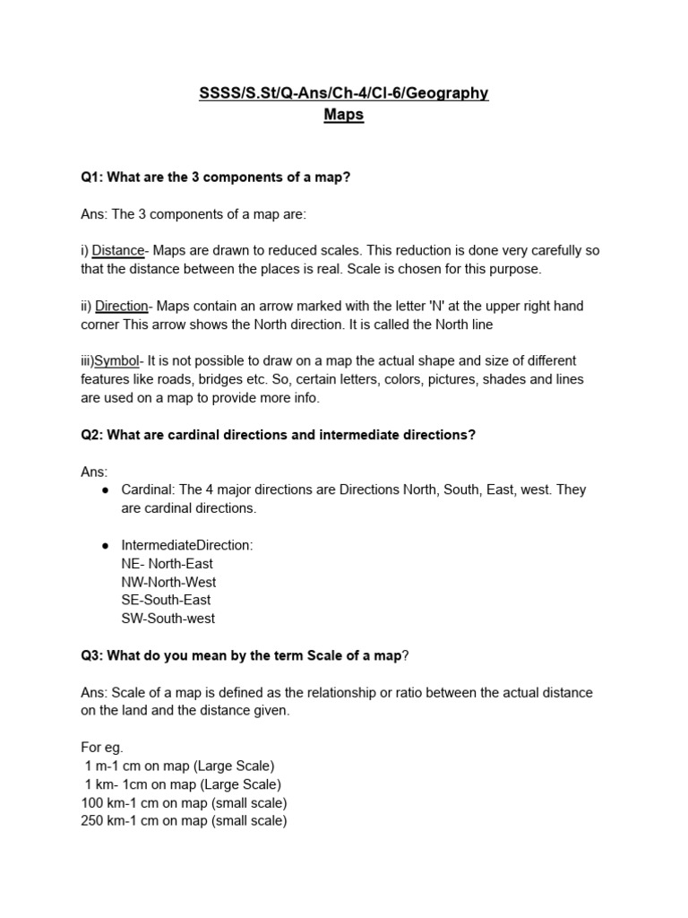 Maps Geography ch-4 | PDF