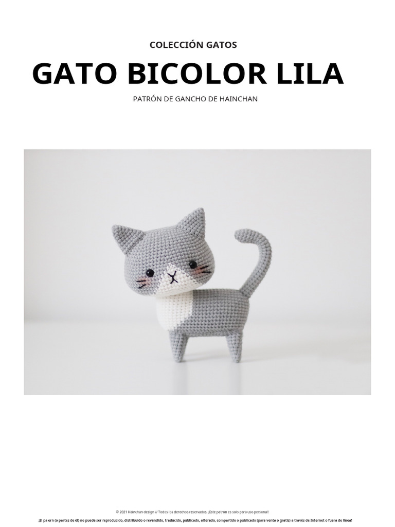 Gato Bicolor Lila | PDF