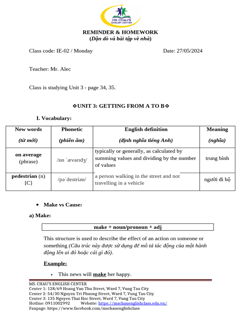 27.05.2024.IE-02.Unit 3.lesson 5 | PDF