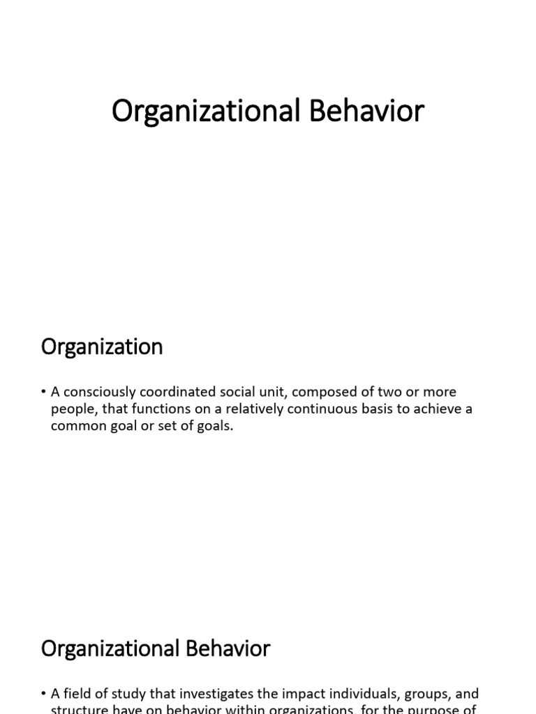Organizational Behavior An Introduction | PDF | Psychology ...