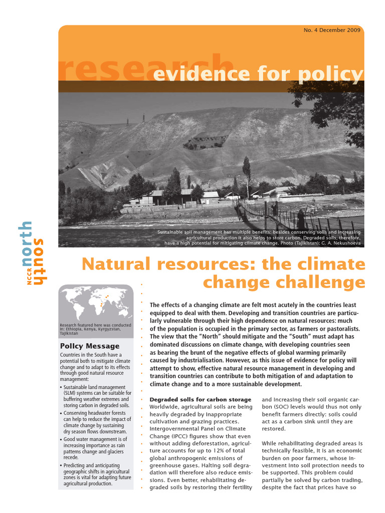 NCCR Policy Brief Climate Change | PDF | Climate Change | Soil