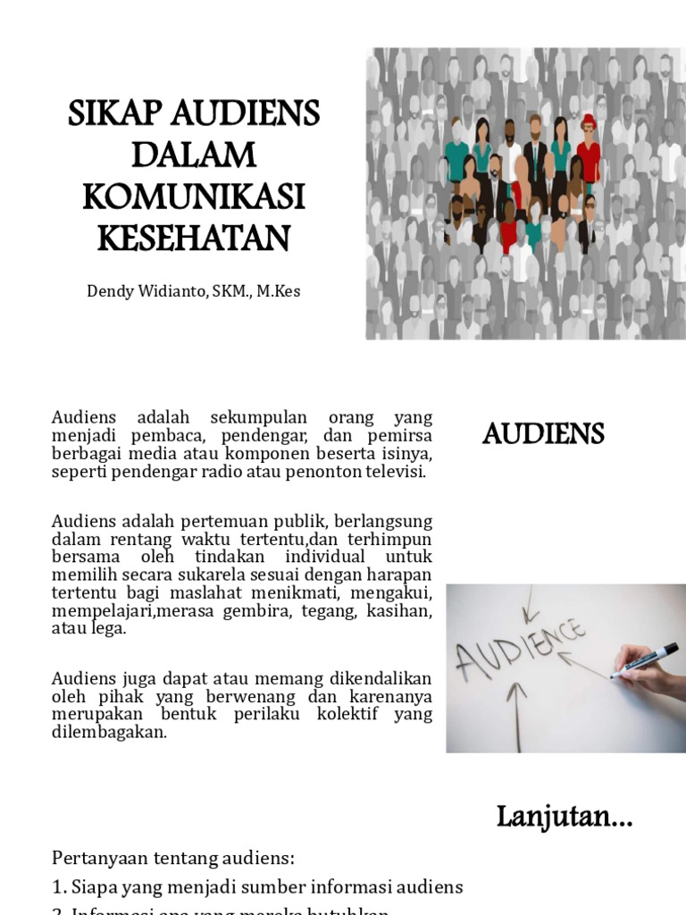 Sikap Audiens dalam Komunikasi Kesehatan | PDF