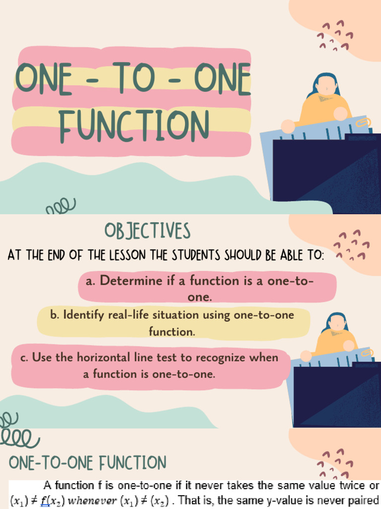 Lesson 1 One To One Function | PDF | Function (Mathematics ...