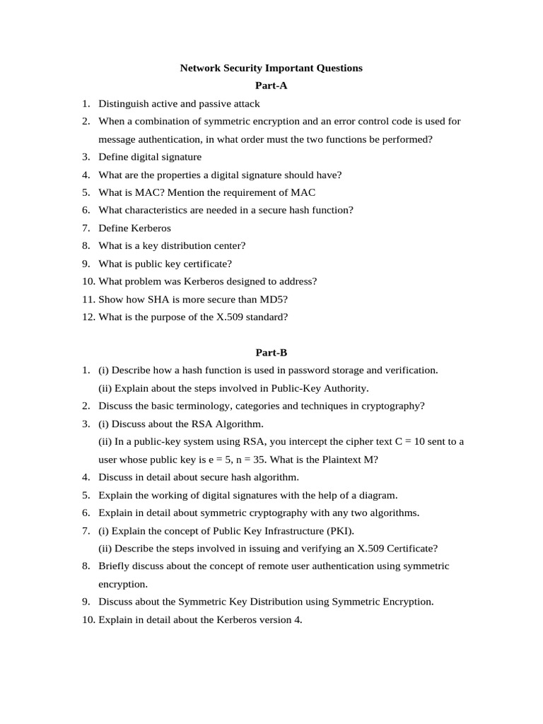 NS Important Ques | PDF