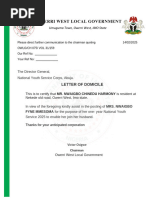 NYSC Official Online Registration Form - Single | PDF