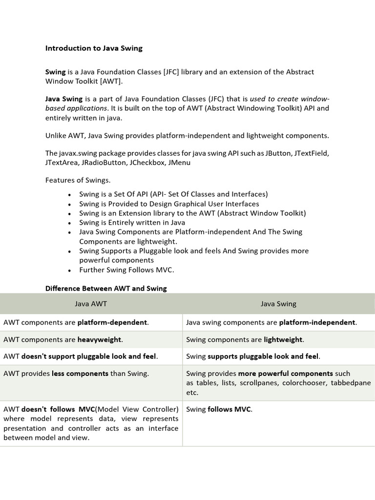 UNIT5 LayoutManagers Part1 | PDF | Model–View–Controller | Computing Platforms